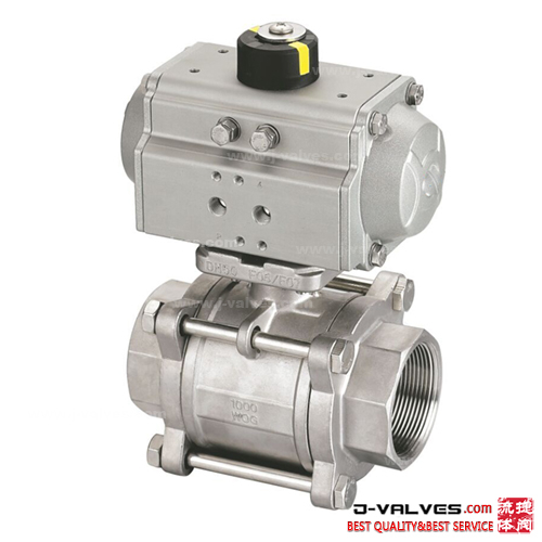 China Pneumatic 3PC Thread Ball Valve manufacturers, Pneumatic 3PC ...