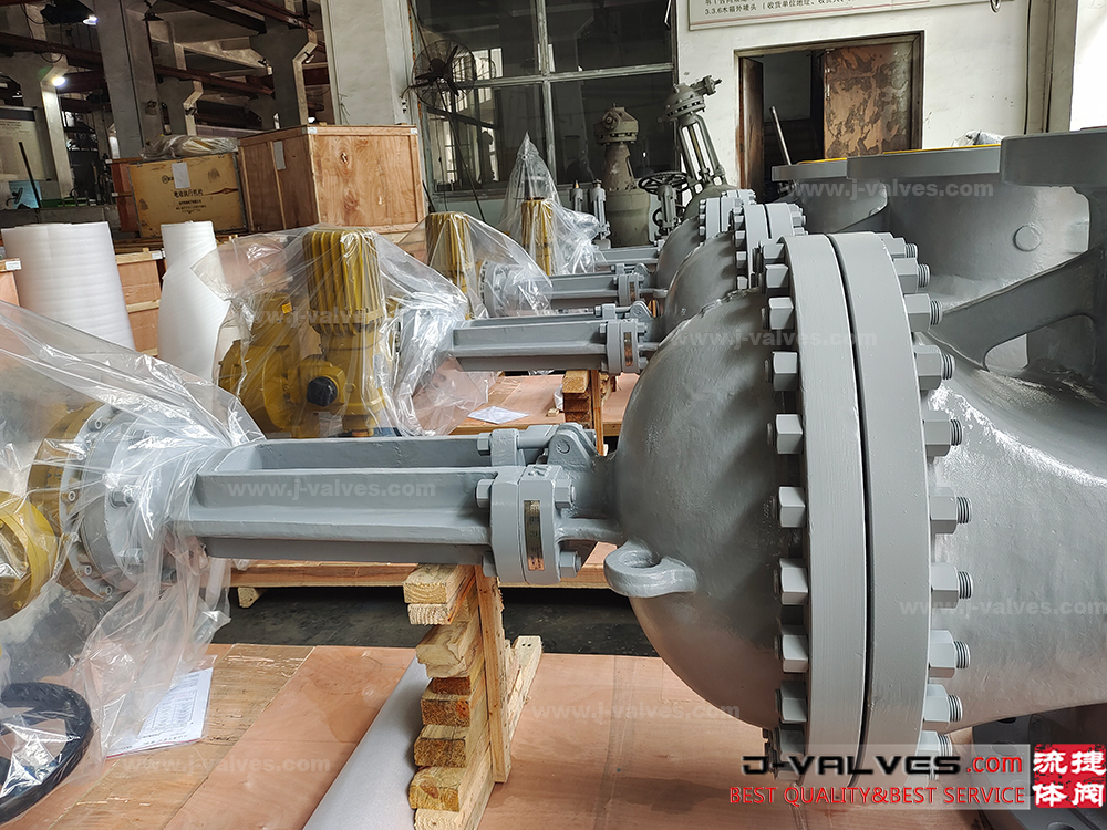 API600 24 Inch 300lb Carbon Steel Flanged Gate Valve Gear Operated ...