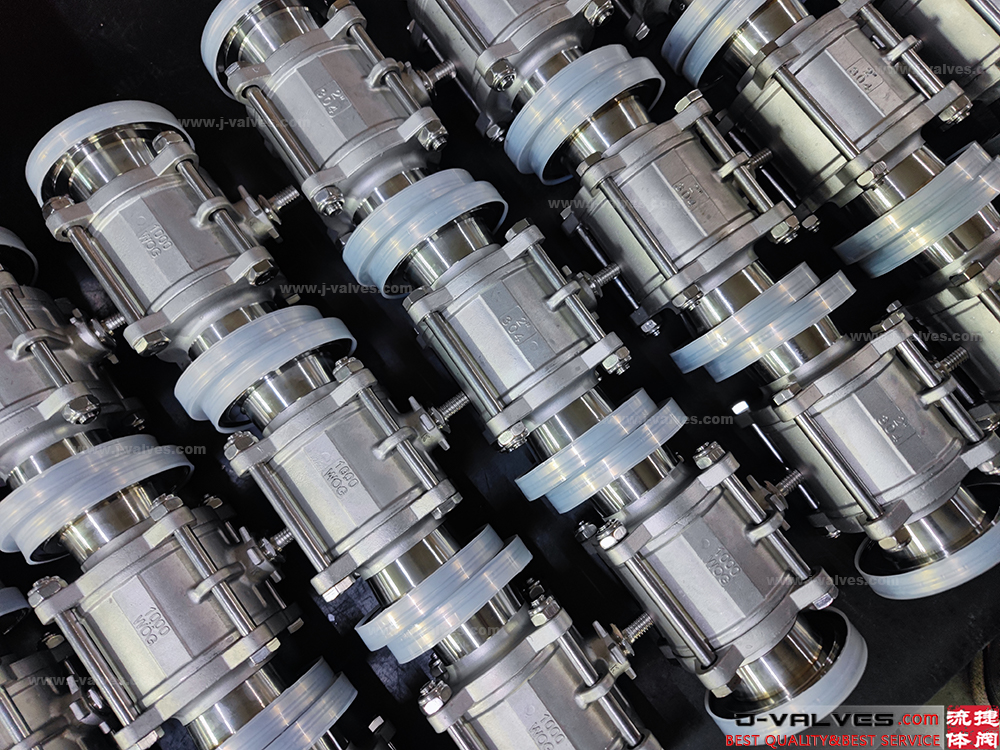 3PC Stainless Steel SS304 1000WOG Ball Valve - J-Valves